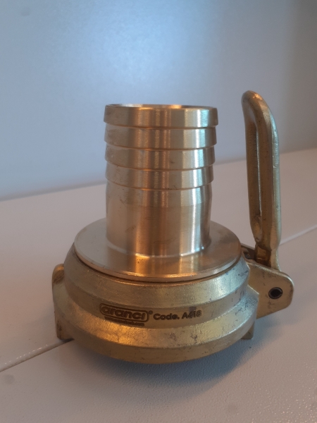 A418 Portagomma DN60 - 3" Rapido Femmina in OTTONE - Raccordi ad ...